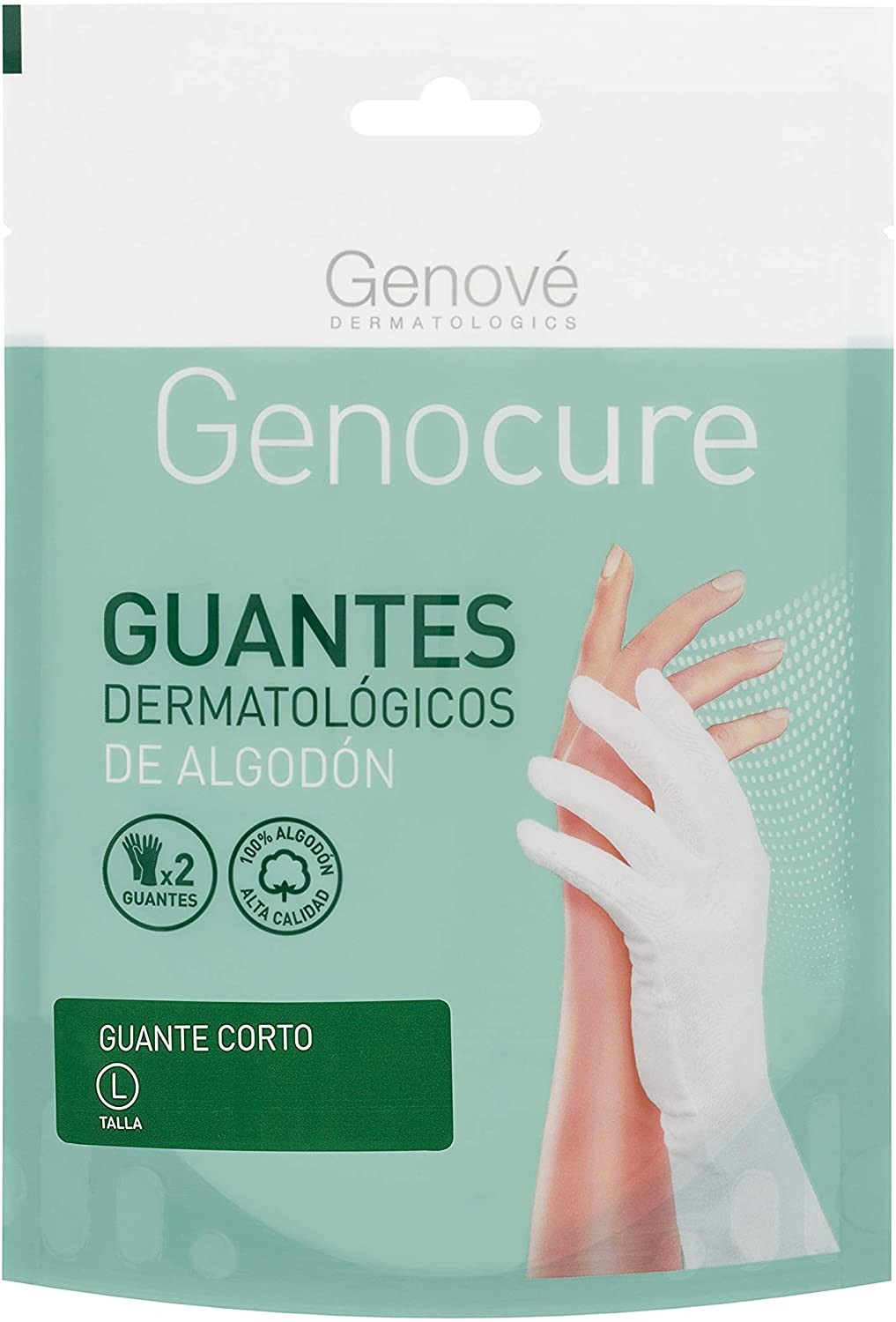 Genové Guantes Dermatológicos de Algodón Talla L